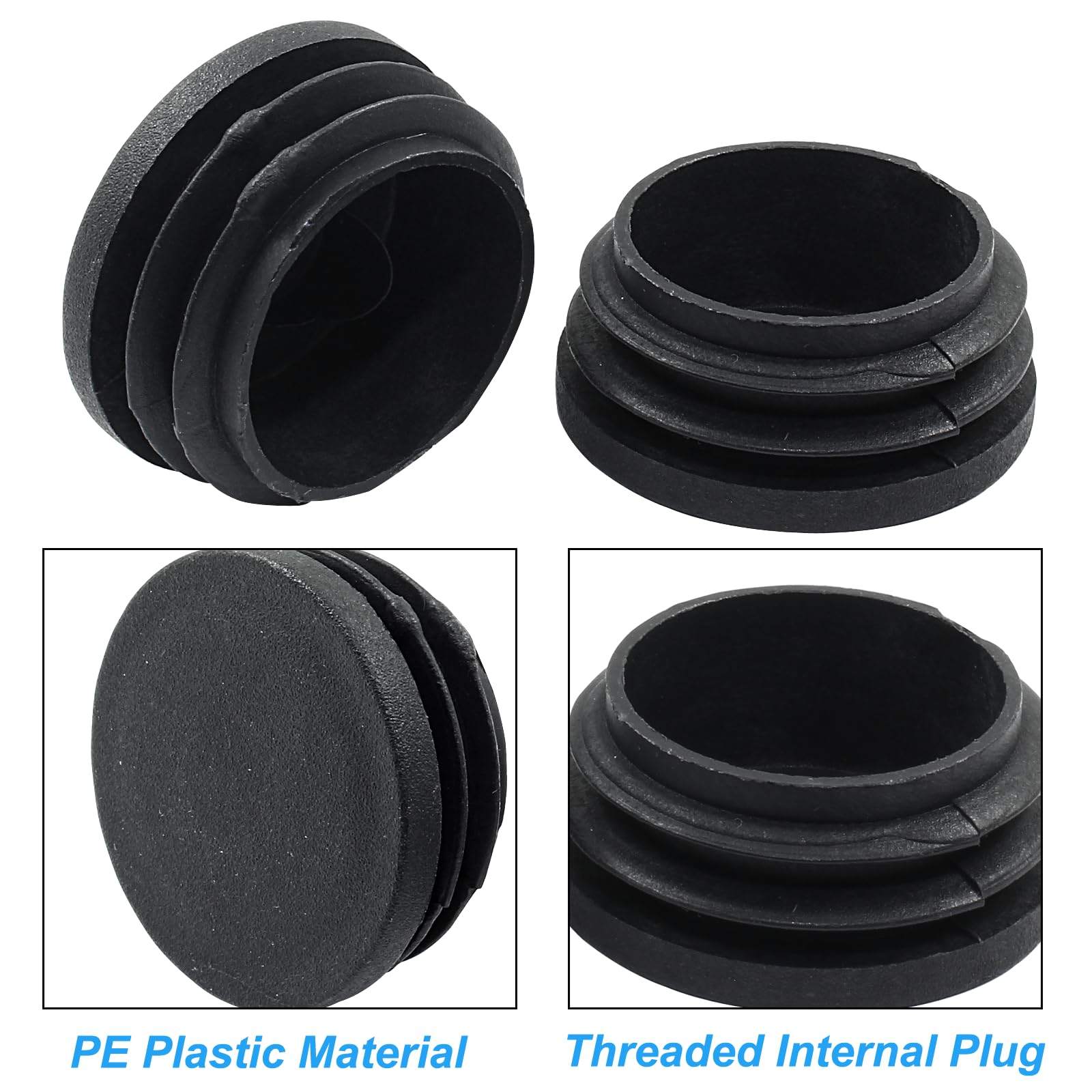Snapklik.com : Kyuionty 4 Pack 1-1/2" Round Plastic Plug, Furniture ...