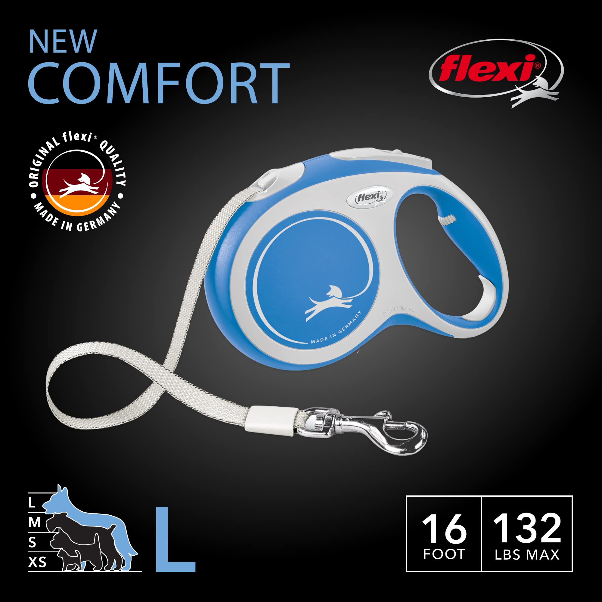 Snapklik.com : FLEXI New Comfort Retractable Dog Leash