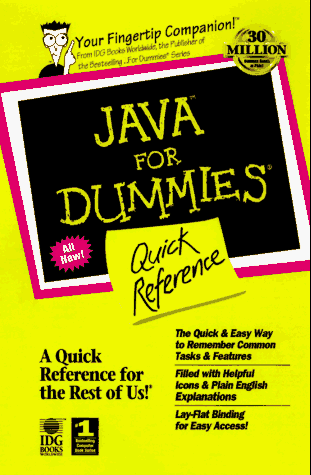 Java for Dummies Quick Reference : Buy Online at Best Price in KSA ...