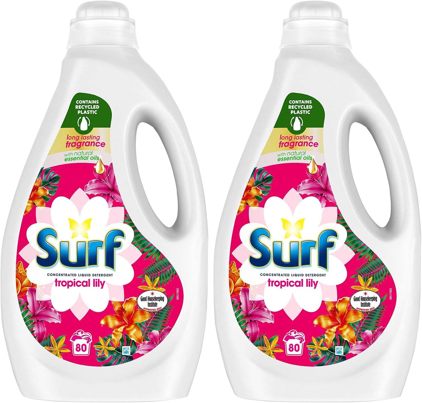 2 Pack of Surf Tropical Oasis Biological Liquid Detergent with exotic ...