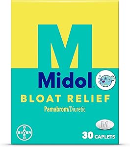 Amazon.com: Midol Bloat Relief, Caplets with Pamabrom, 30 Count ...