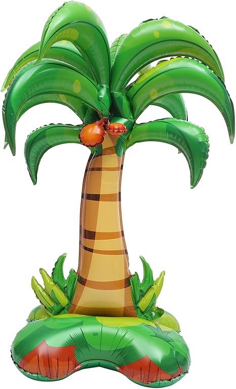 Amazon.com: ABOOFAN Coconut Palm Shape Balloon Blow Up Film Palm Tree ...