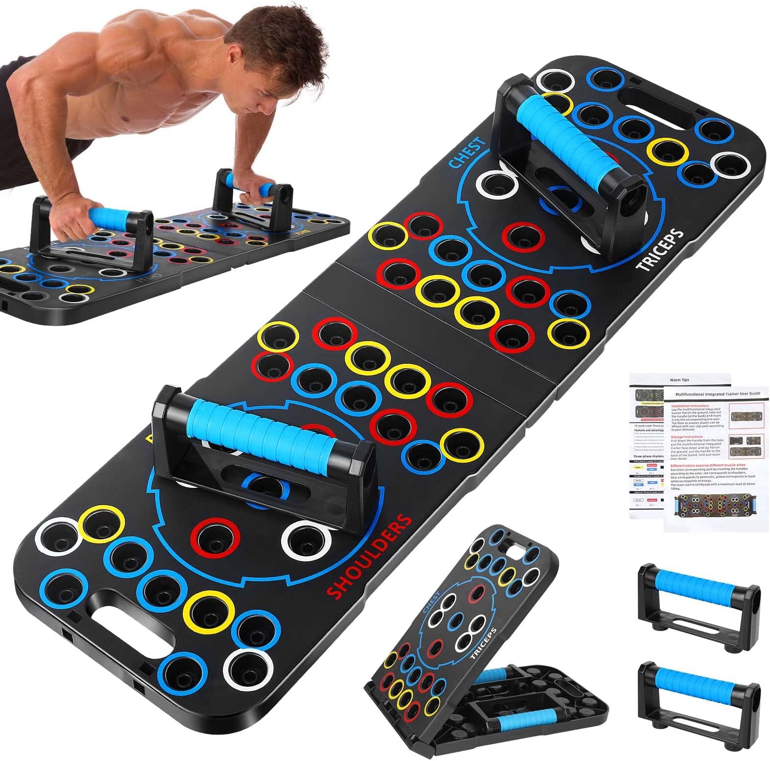 Jornarshar 56 in 1 Push Up Board, Bigger Size Multi-function ...
