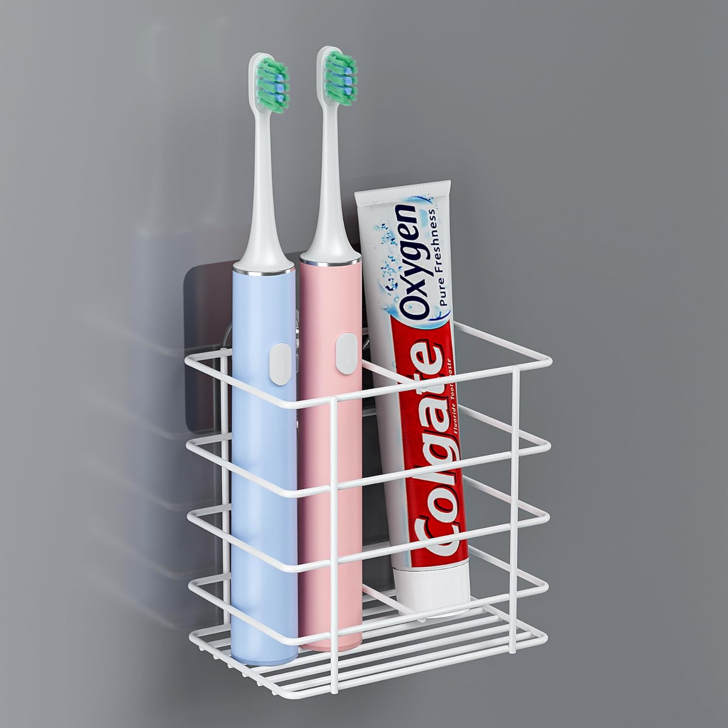 Amazon.com: Oasiteege Adhesive Toothbrush Holder Wall Mounted, Suction ...