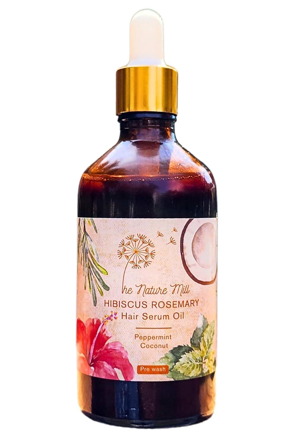 Buy The Nature Mill Hibiscus Rosemary Hair Serum Oil. For stronger hair ...