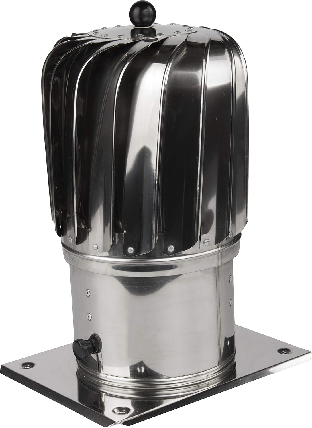 Wind Rotating Chimney Cowl Cap in Stainless Steel Ventilation Spinning ...