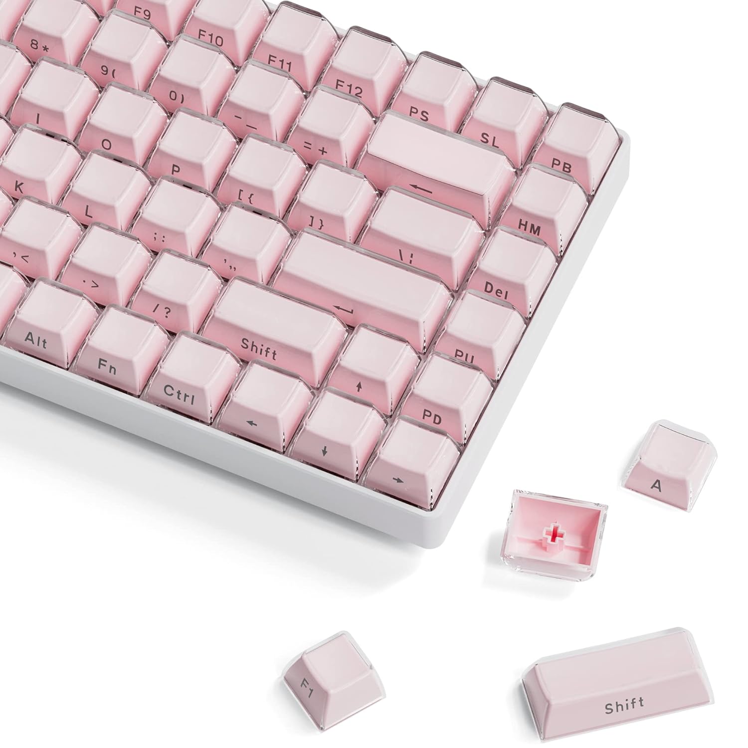 Amazon.in: Buy XVX Keycaps 60 Percent - Crystal Clear Keycaps, OEM ...