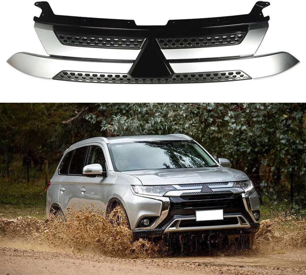 Amazon.com: Front Grill for 2019 2020 Mitsubishi Outlander Upper Grille ...