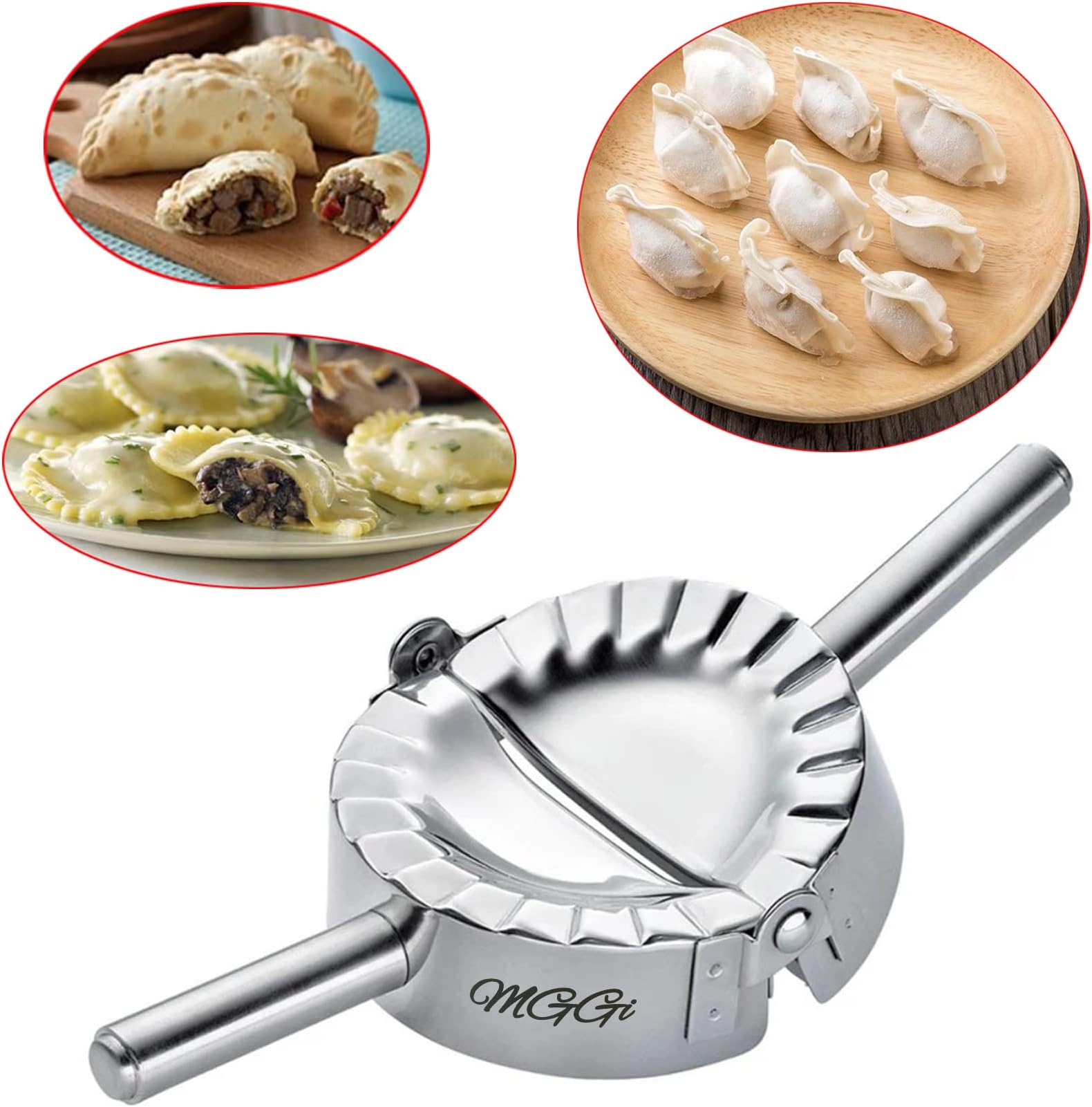 Amazon.com: Stainless Steel Ravioli Mold Dumpling Maker Wrapper Pierogi ...