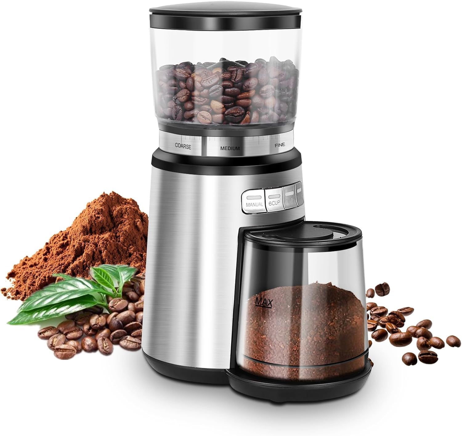 Amazon.com: Sparkfire Electric Burr Coffee Grinder, Adjustable Burr ...