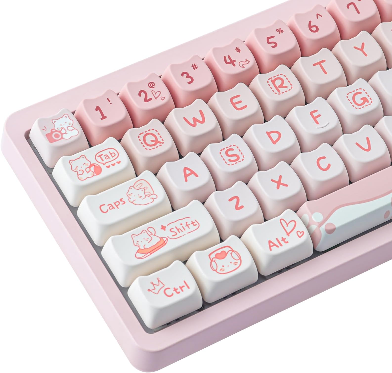 Amazon.com: GEKUCAP Black Japanese Keycaps 129 Keys, Minimalist Style ...