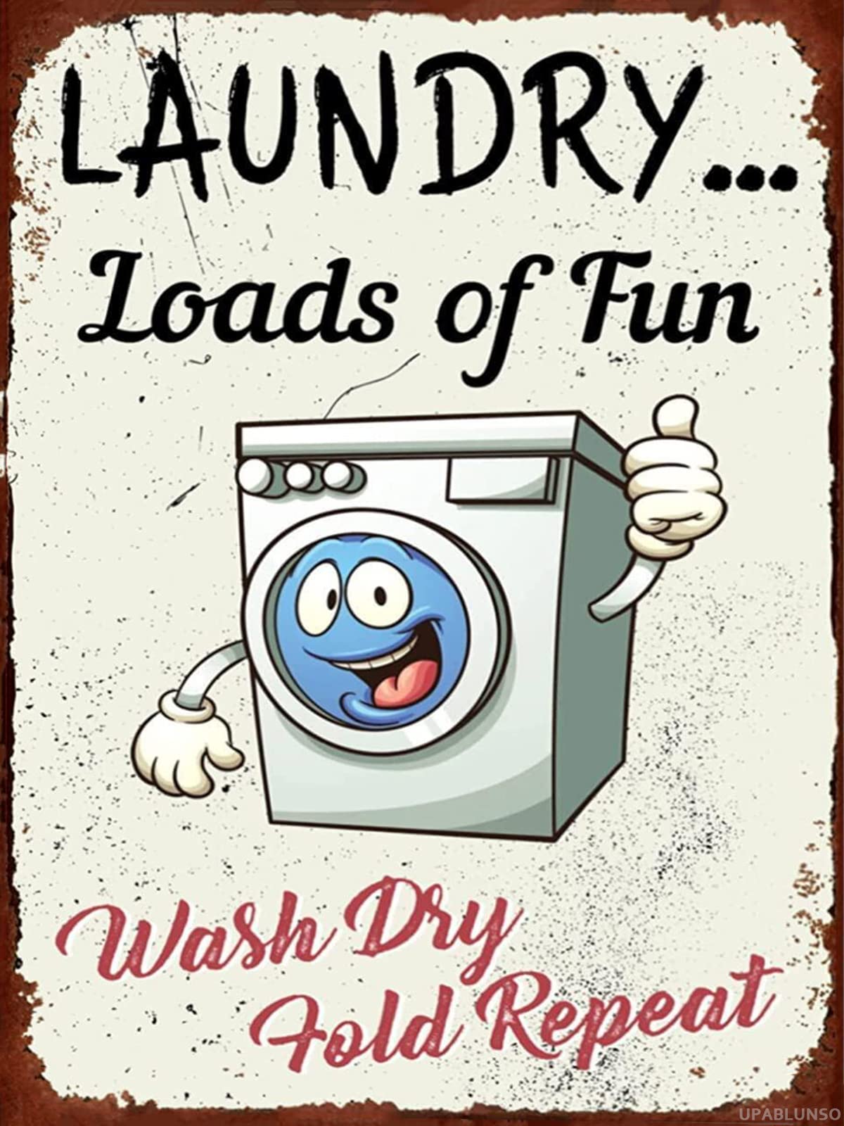 Amazon.com: UPABLUNSO Happy Laundry Cute Washing Machine Diamond ...