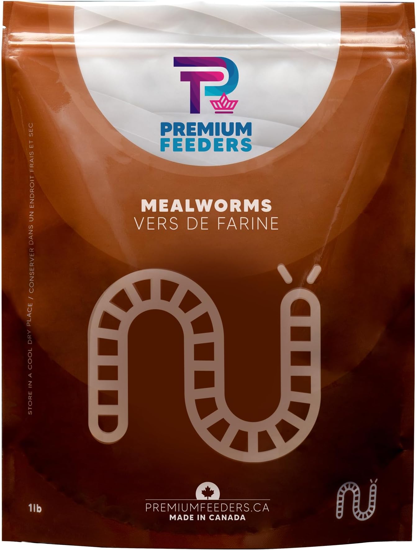 2LB - MEALWORMS by Premium Feeders – Approx 32000+ Dried Mealworms ...