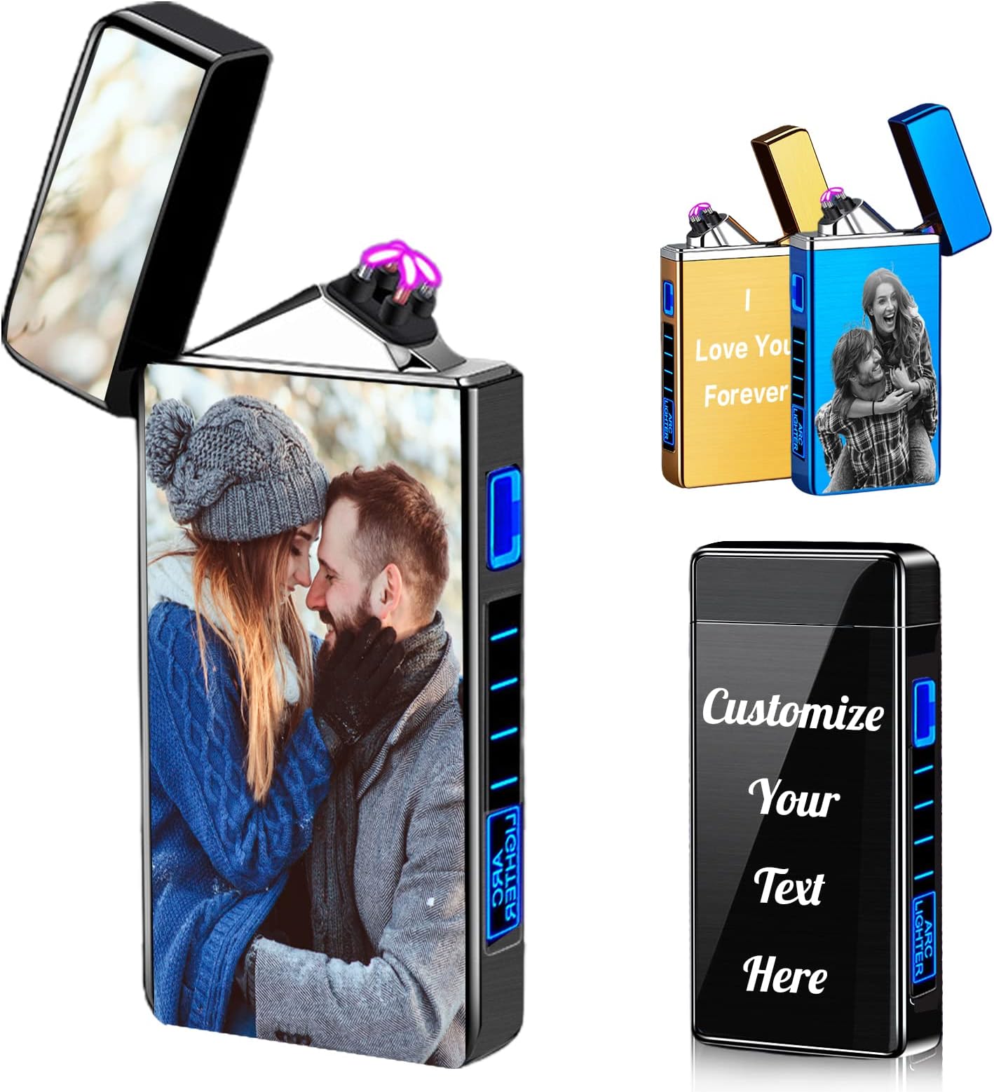 Amazon.com: Custom Lighter with Pictures Personalized Electric Lighter ...