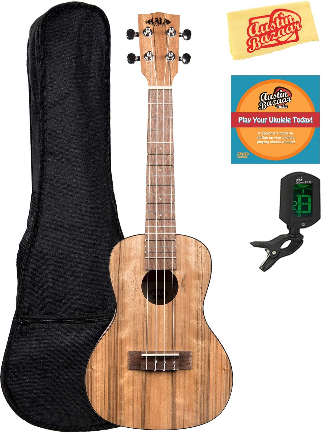 Amazon.com: Kala Brand Music Co., 4-String Ukulele, Light Mahogany ...