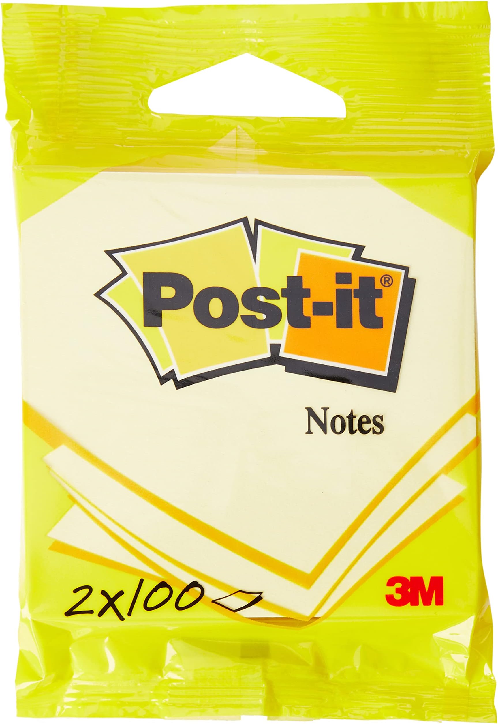 Post-it Notes - Canary Yellow - Hangable Flow Packs - 100 Sheets Per ...