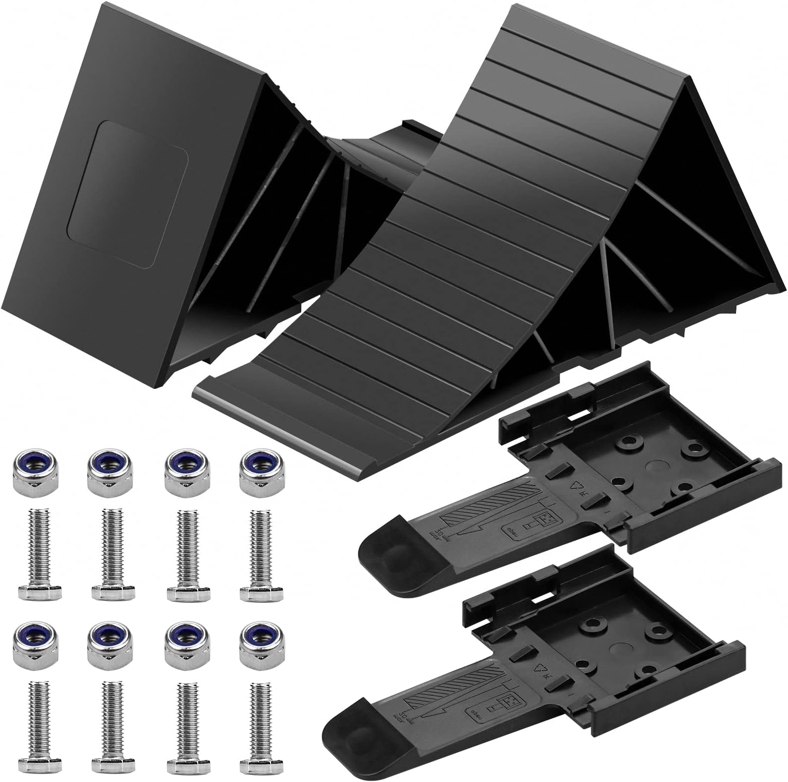 Amazon.fr : Onherm Cales de Roue, 2 Cales de Roue avec Support 1600 Kg ...