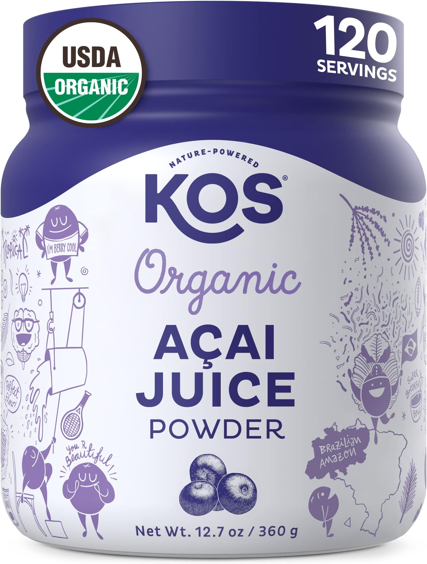 Amazon.com : Navitas Organics Acai Powder, 8 oz Bag, 76 Servings ...