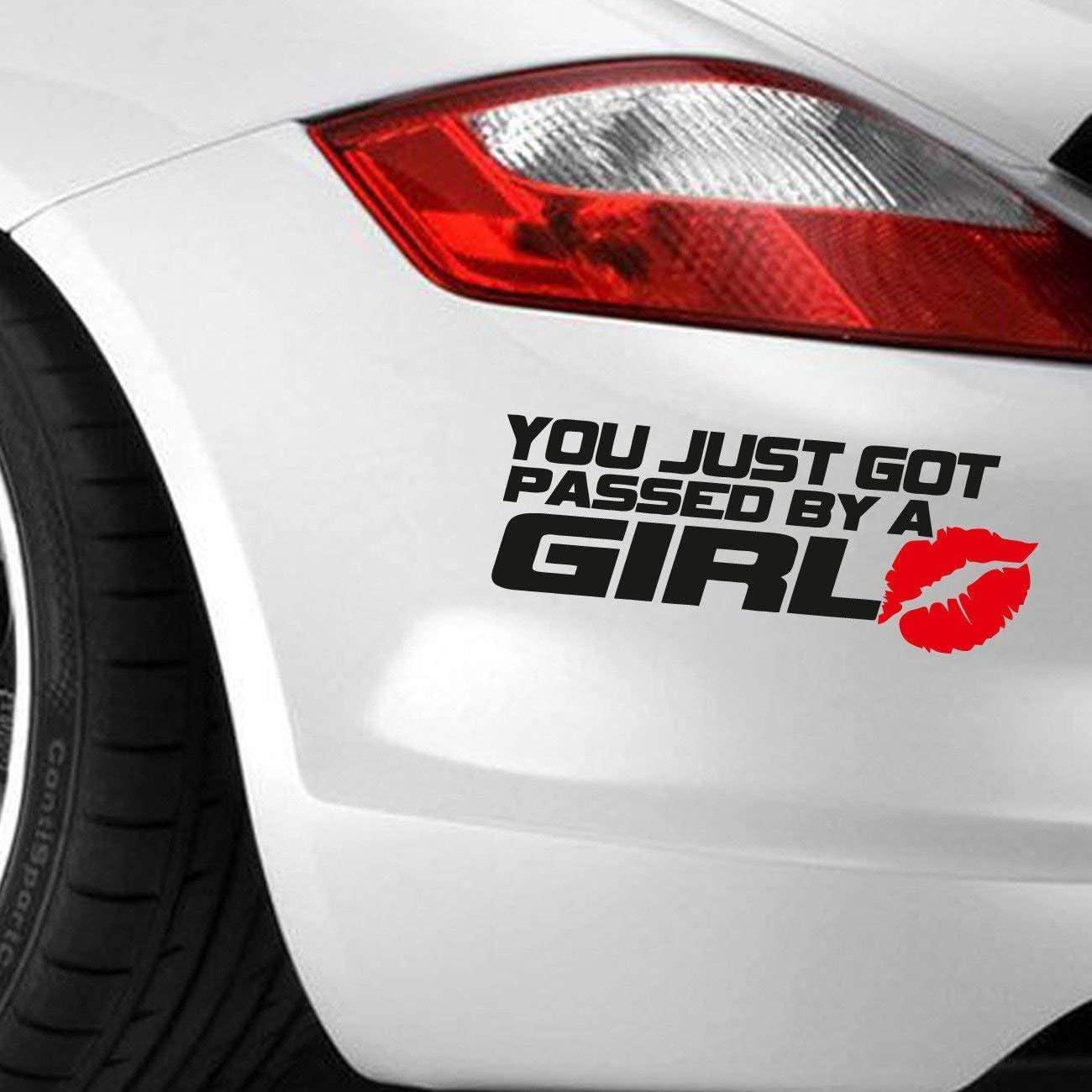 Amazon.com: You Just Got Passed by A Girl Sticker Funny Race Car Truck ...