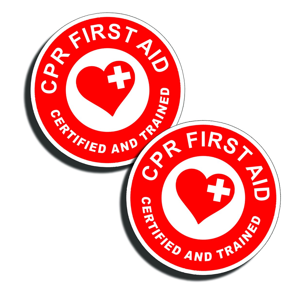 Glossy Adhesive Decal First Aid Kit Sticker Decal - Red Cross Emergency ...