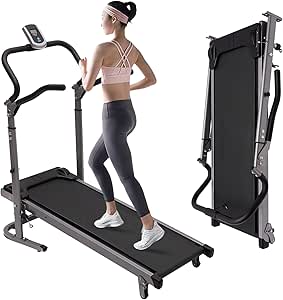 Amazon.com : Folding Treadmill with Incline for Home Office, Running ...