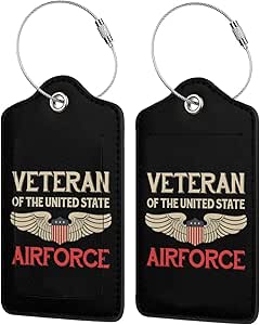 Amazon.com: Veteran of The United States Us Air Force Luggage Tags ...