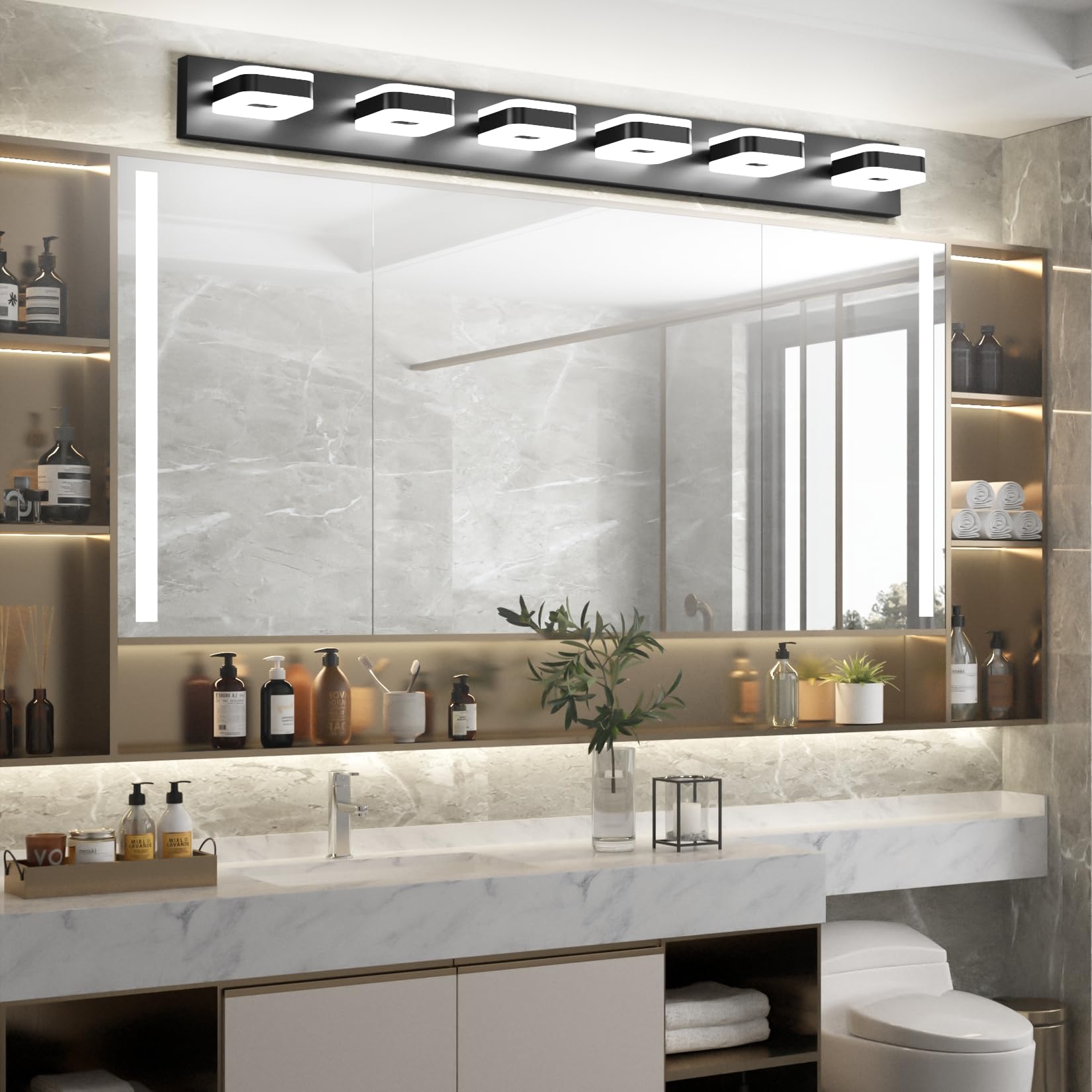 Snapklik.com : Tipace LED Modern Bathroom Vanity Light Fixtures (6 ...
