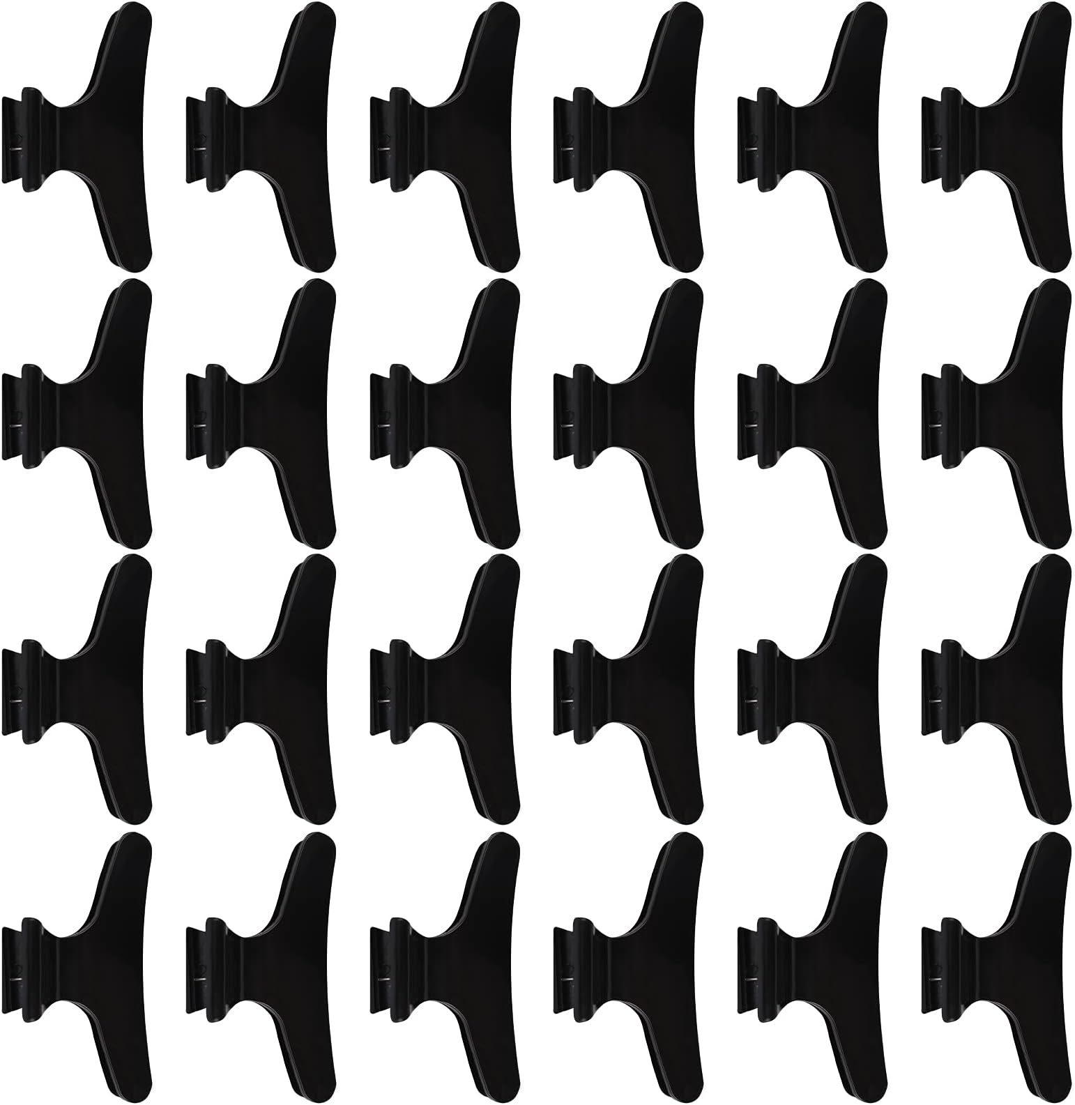 Amazon.com : XINGYHENG 24Pcs Large Butterfly Hair Clamps Black and ...