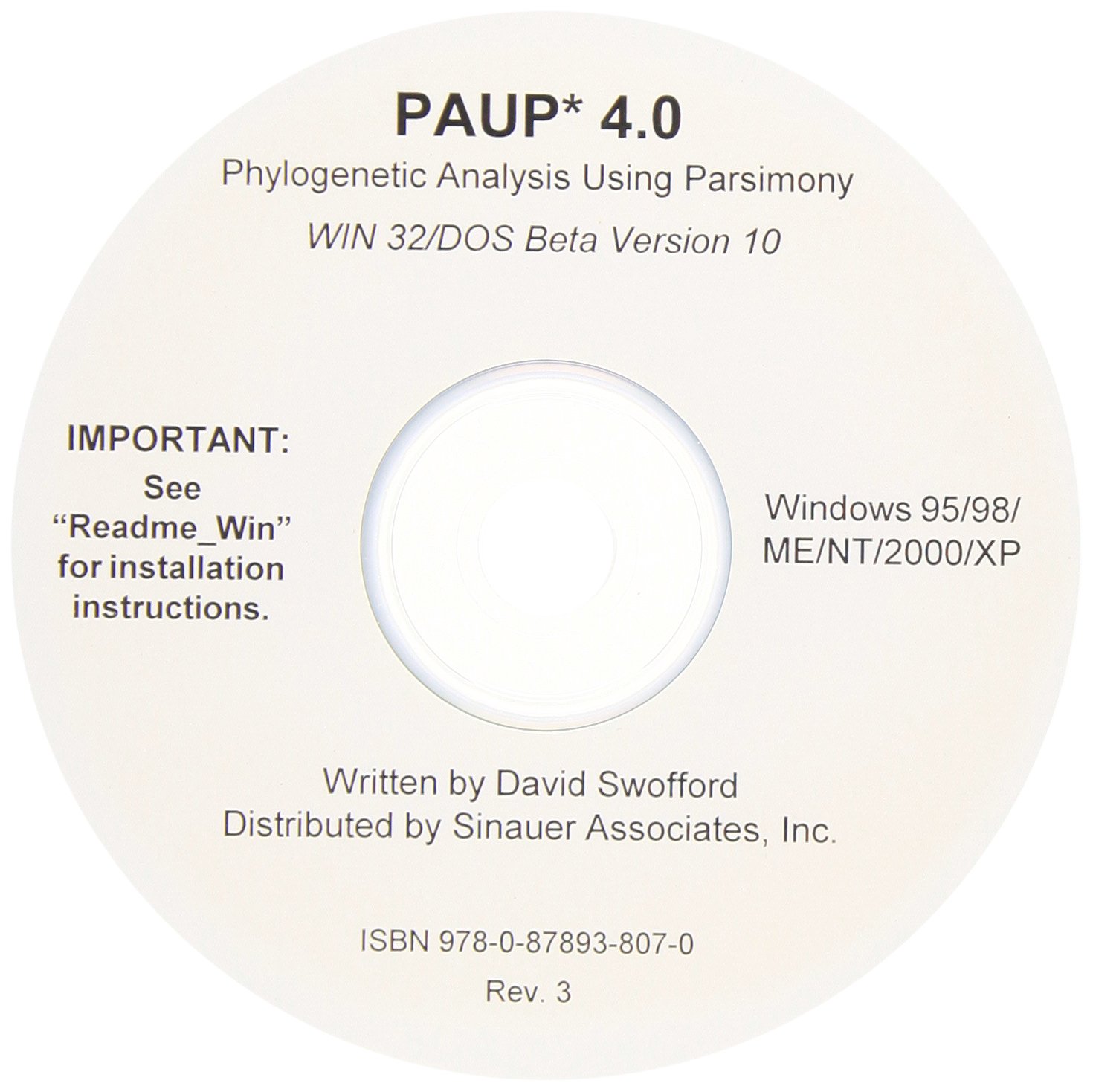 Amazon.com: Paup 4.0 Beta Version for Windows: Phylogenetic Analysis ...