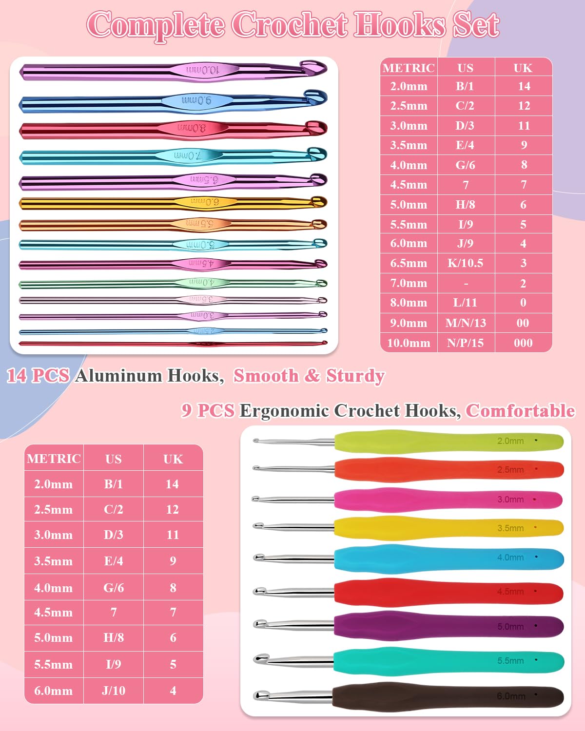 Snapklik.com : Crochet Kit For Beginners Adults, Complete Yarn Kit ...