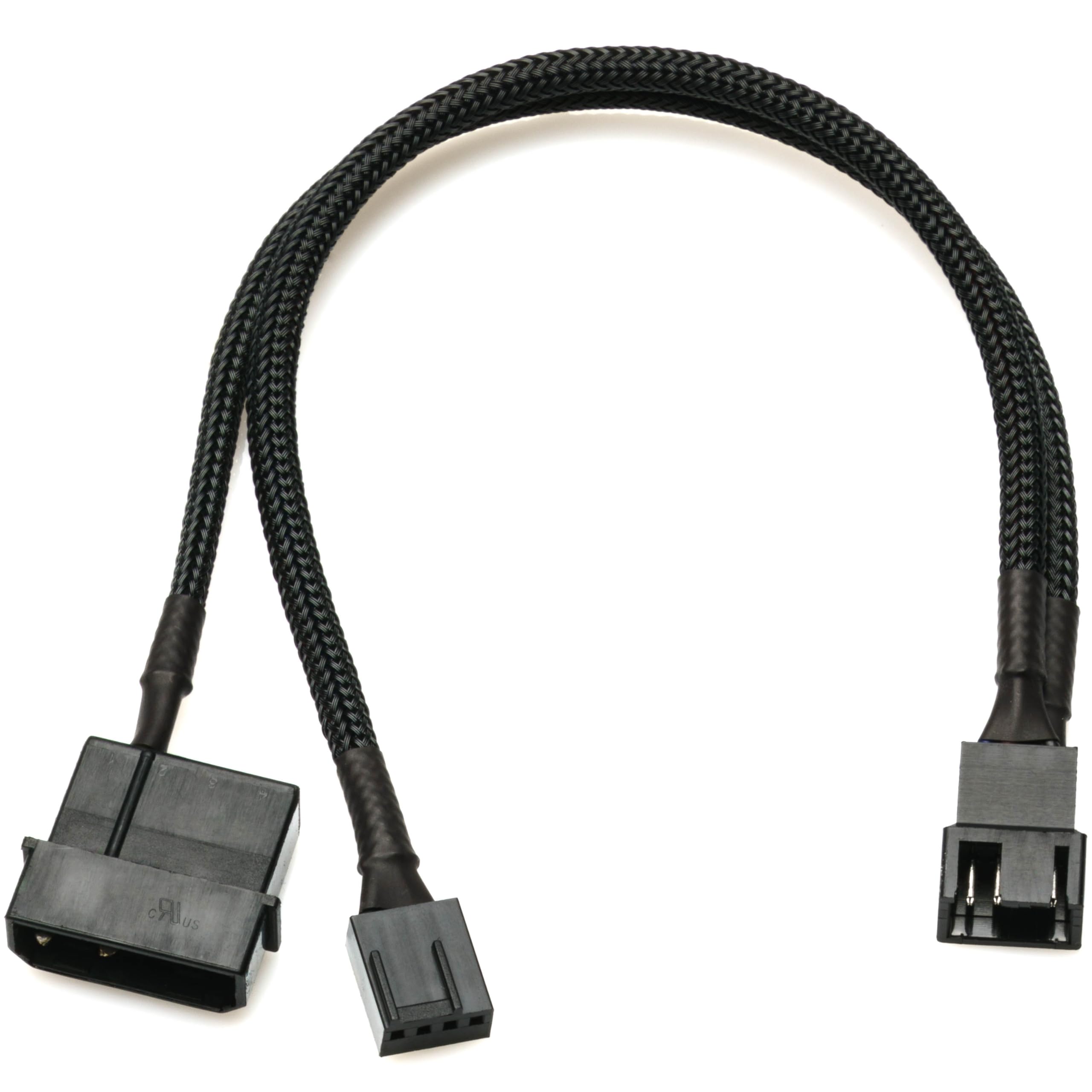 Molex 24 Pin Computer Power Cables & Connectors Black 4-Pin Set - Male ...
