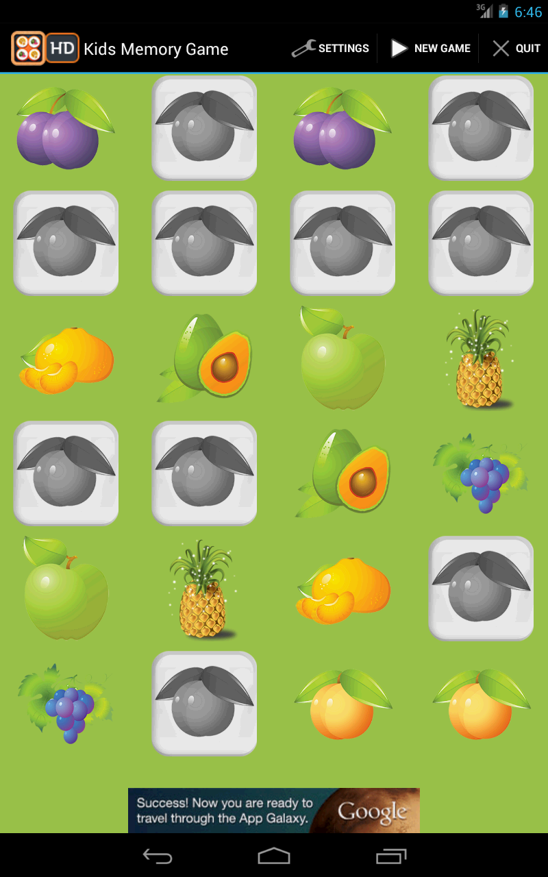 KIDS MEMORY GAME - App on Amazon Appstore