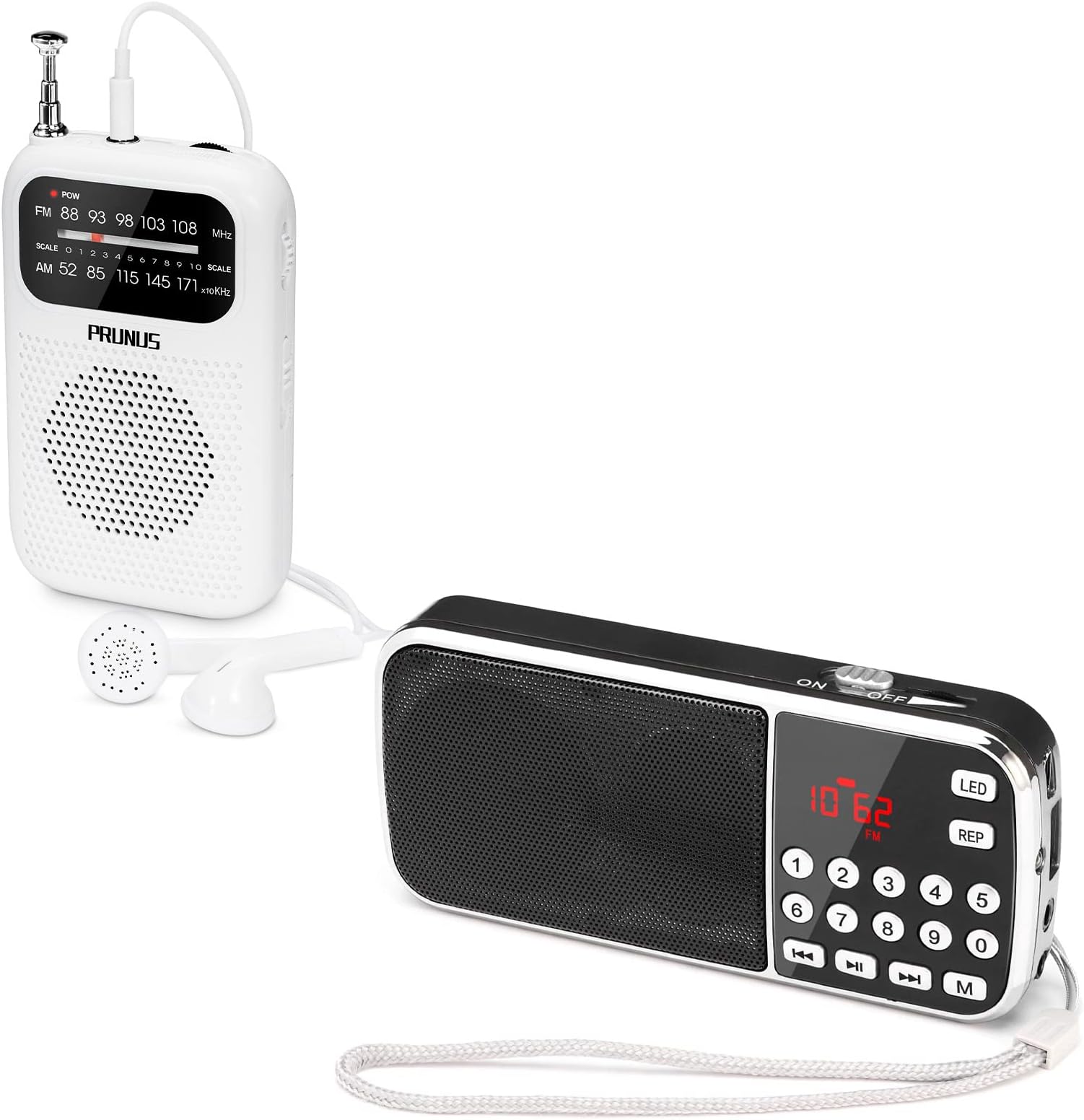 Amazon.com: PRUNUS J-189 Bluetooth AM FM Radio, Small Pocket Portable ...