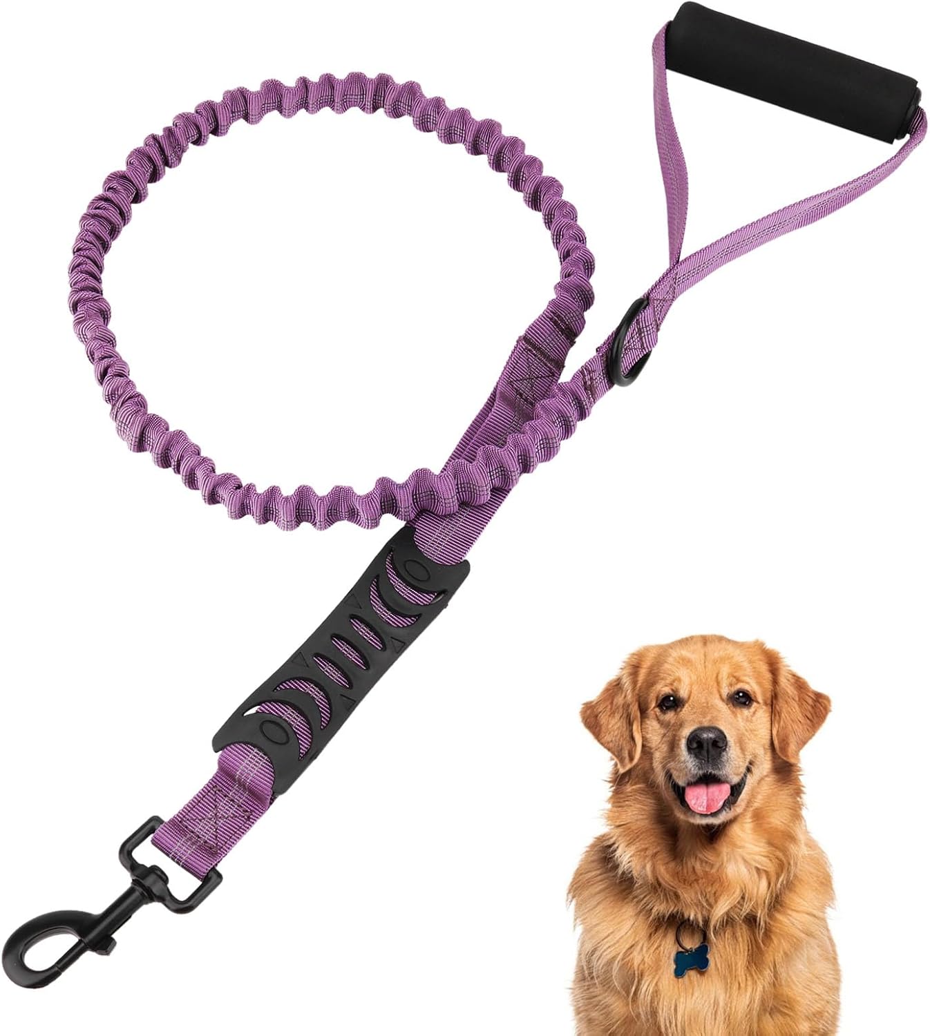 Reshiho Heavy Duty Bungee Dog Leash with Shock Absorbing & Reflective ...