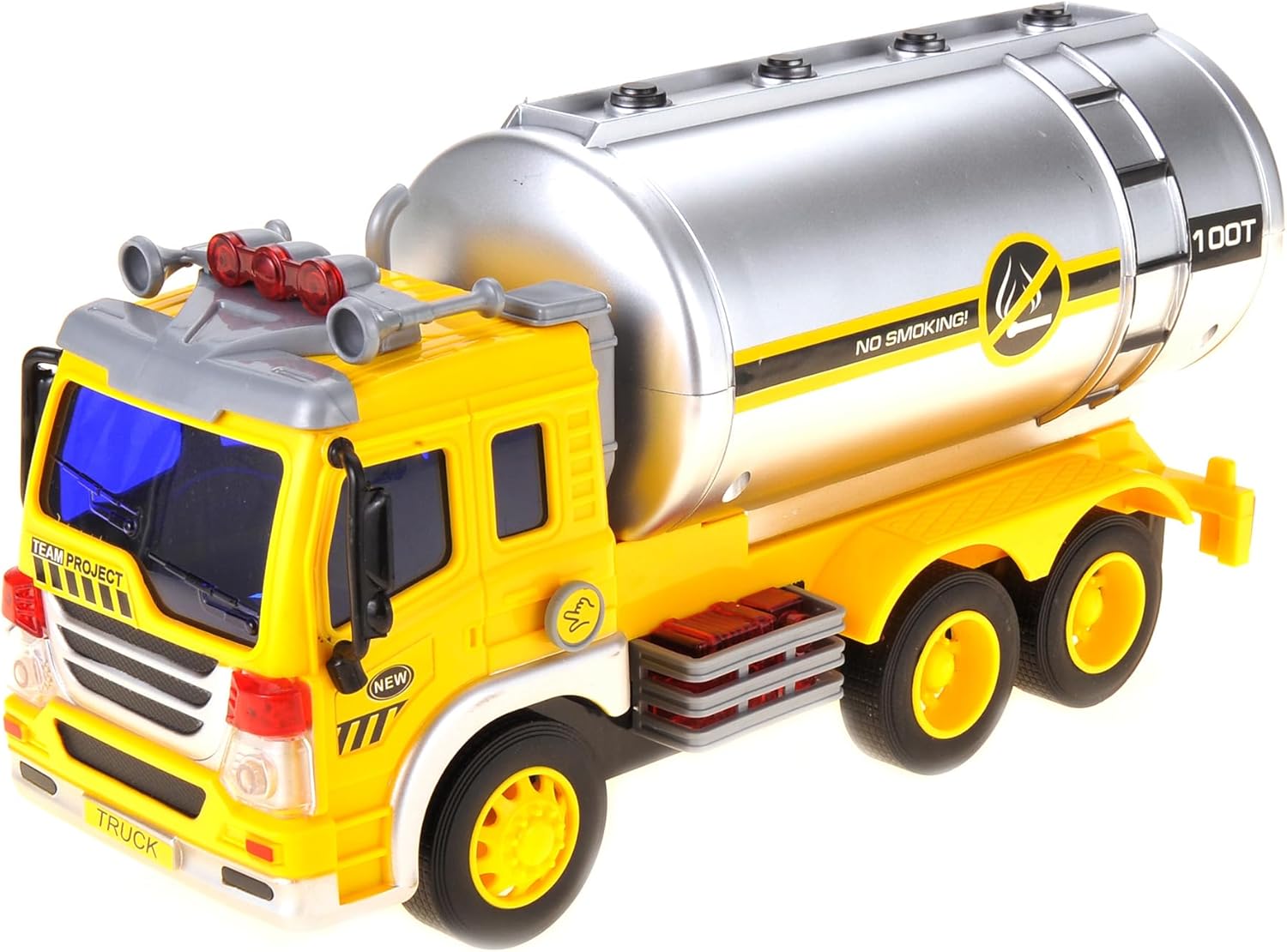 Amazon.com: PowerTRC Friction Powered Oil Tanker Truck Toy | Push and ...