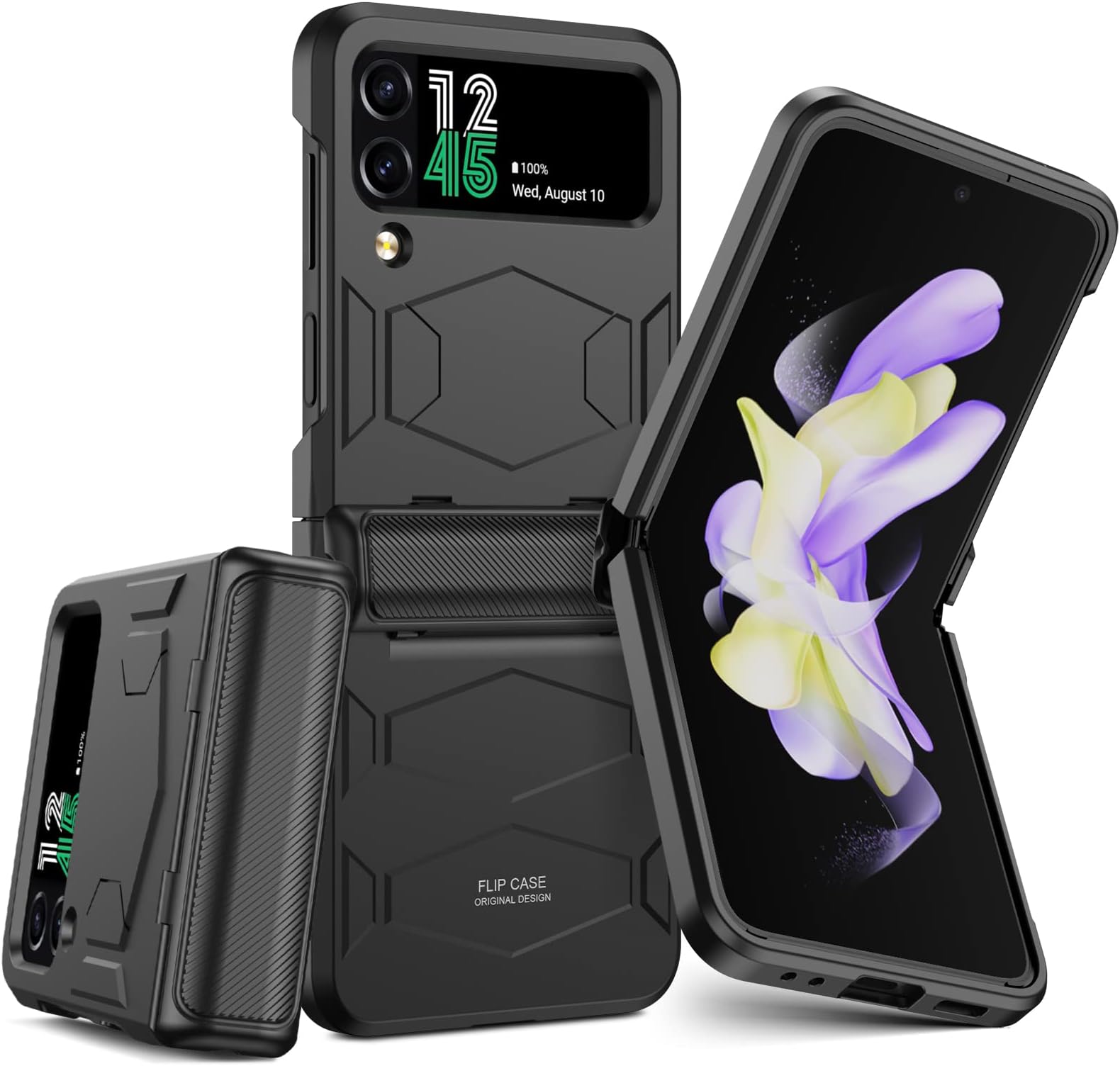 Amazon.com: CaseBorne V Compatible with Samsung Galaxy Z Flip 4 Case/Flip 3 Case - Rugged ...