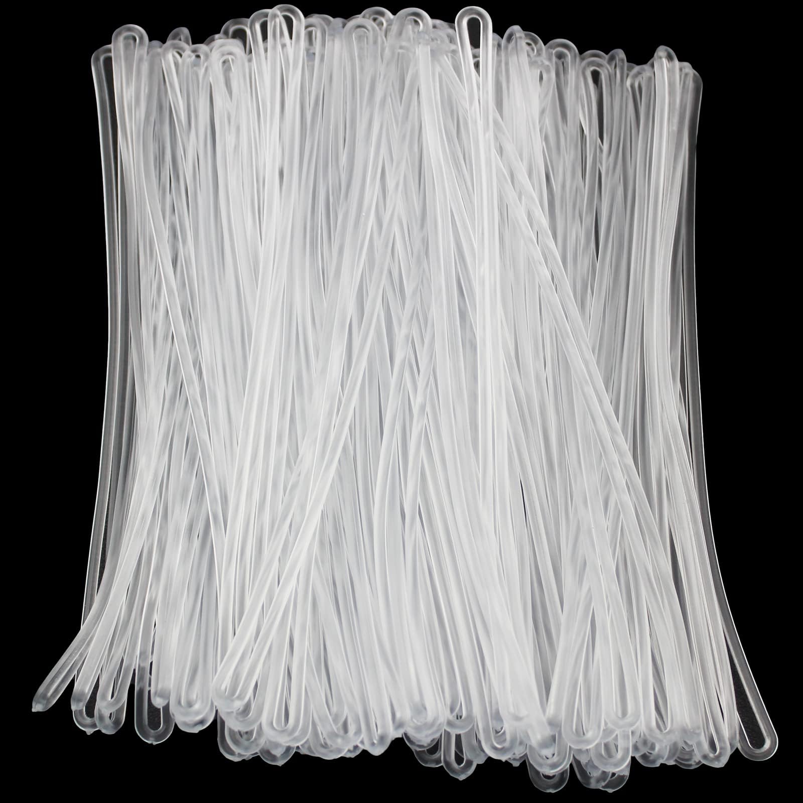 Amazon.com: Inovat 100 Pack 6 Inch Premium Clear Plastic Luggage Loop ...