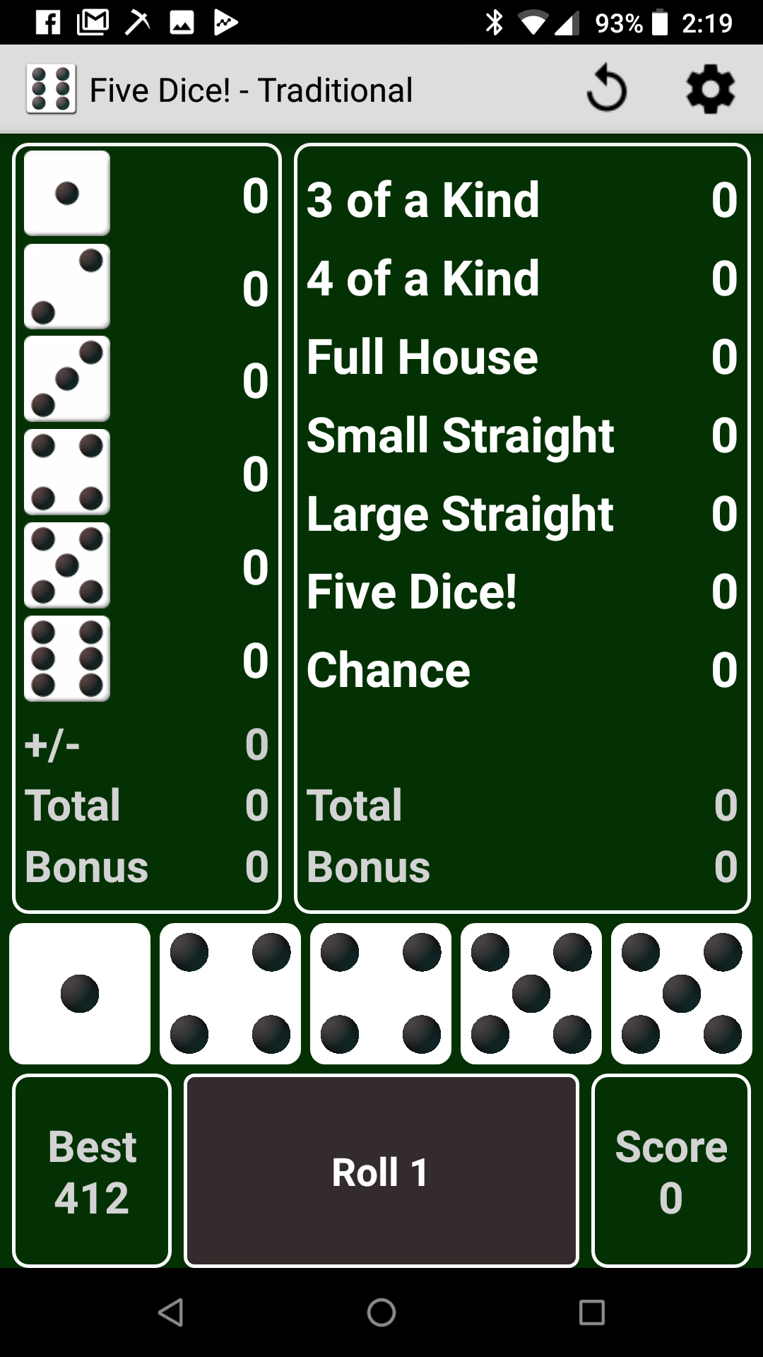 Five Dice! Free - App on Amazon Appstore