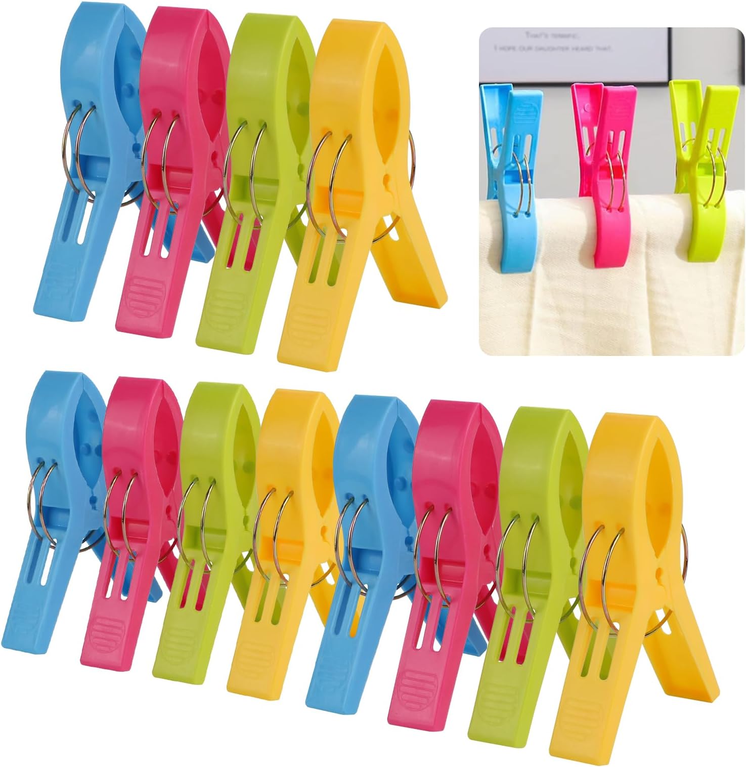igadgitz home U6815 Beach Towel Clips Plastic Hanging Pegs Multipurpose ...