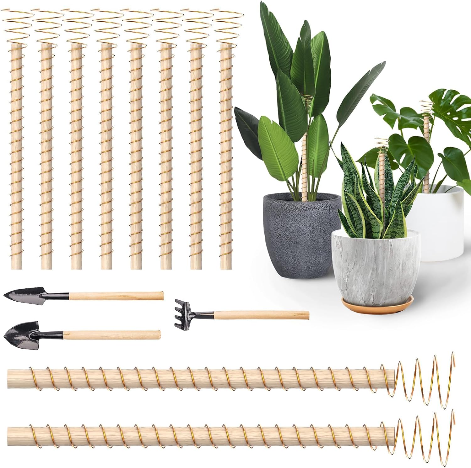 Amazon.com : 8 Pack Electroculture Garden Plant Stakes,14inches 99.9% ...
