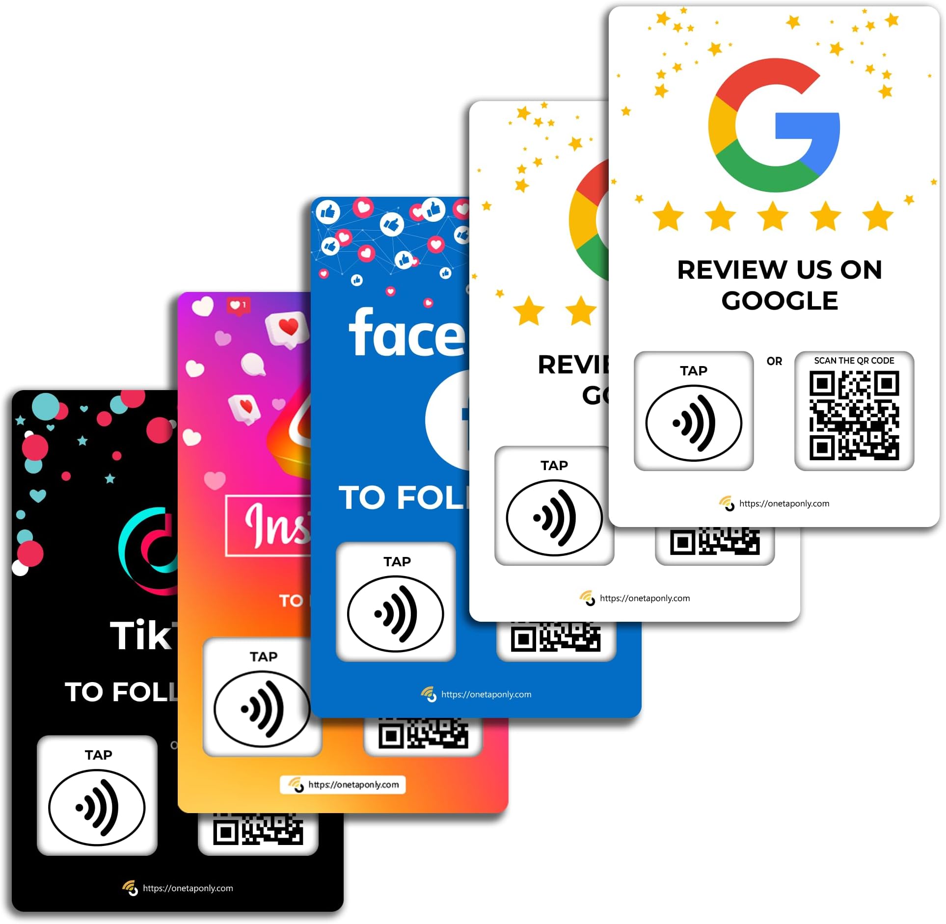 Amazon.com : Social Review Tap Card | Review QR Code | Contactless ...