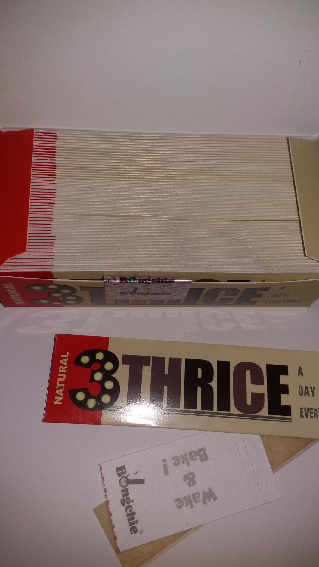 BONGCHIE Thrice A Day Natural Pack of 50 | 3 Gummed Papers and 3 ...