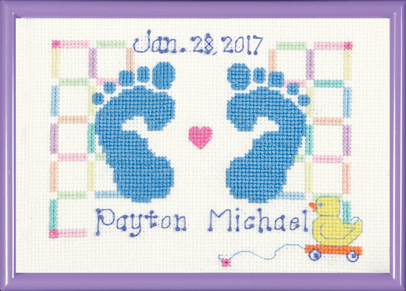 Amazon.com: Design Works Crafts Baby Blocks Counted Cross Stitch Kit