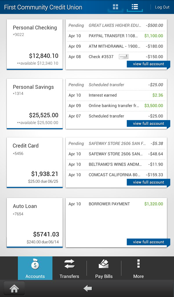 First Community Credit Union - App on Amazon Appstore