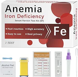 Amazon.com: Iron Deficiency Test Kit for Home Use [1 Pack] – Rapid ...