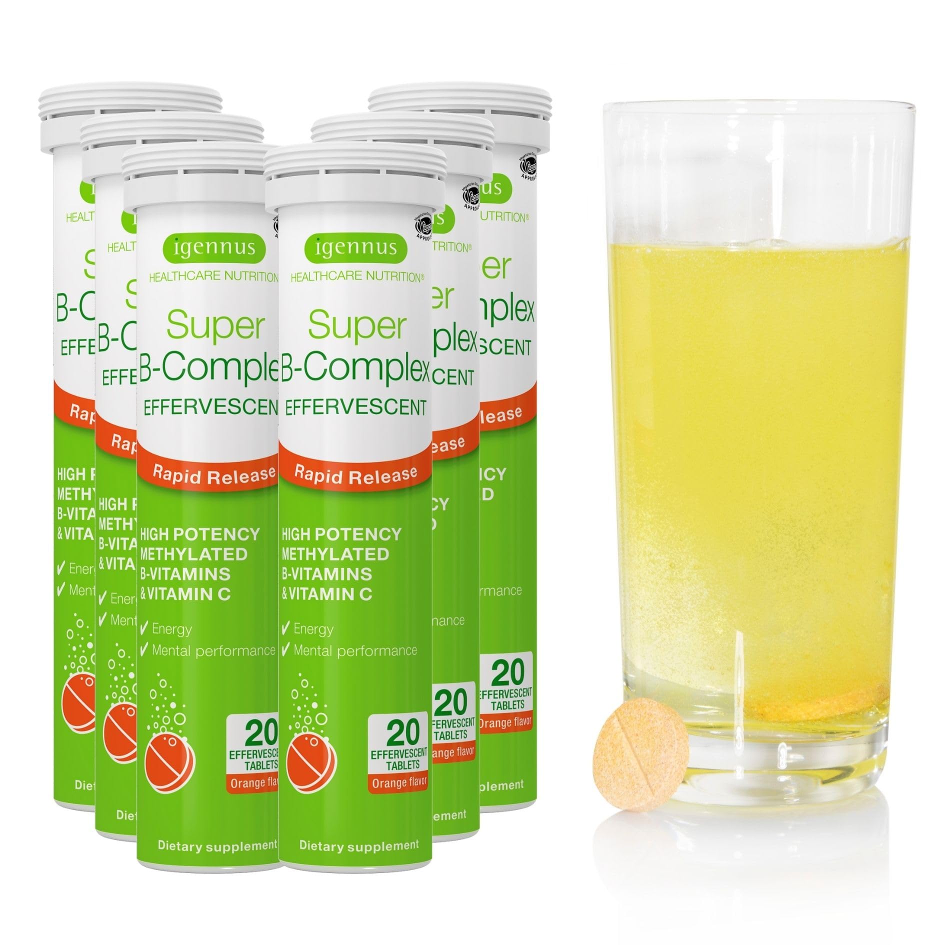Amazon.com: Super B-Complex Liquid B-Vitamin Effervescent Drink ...