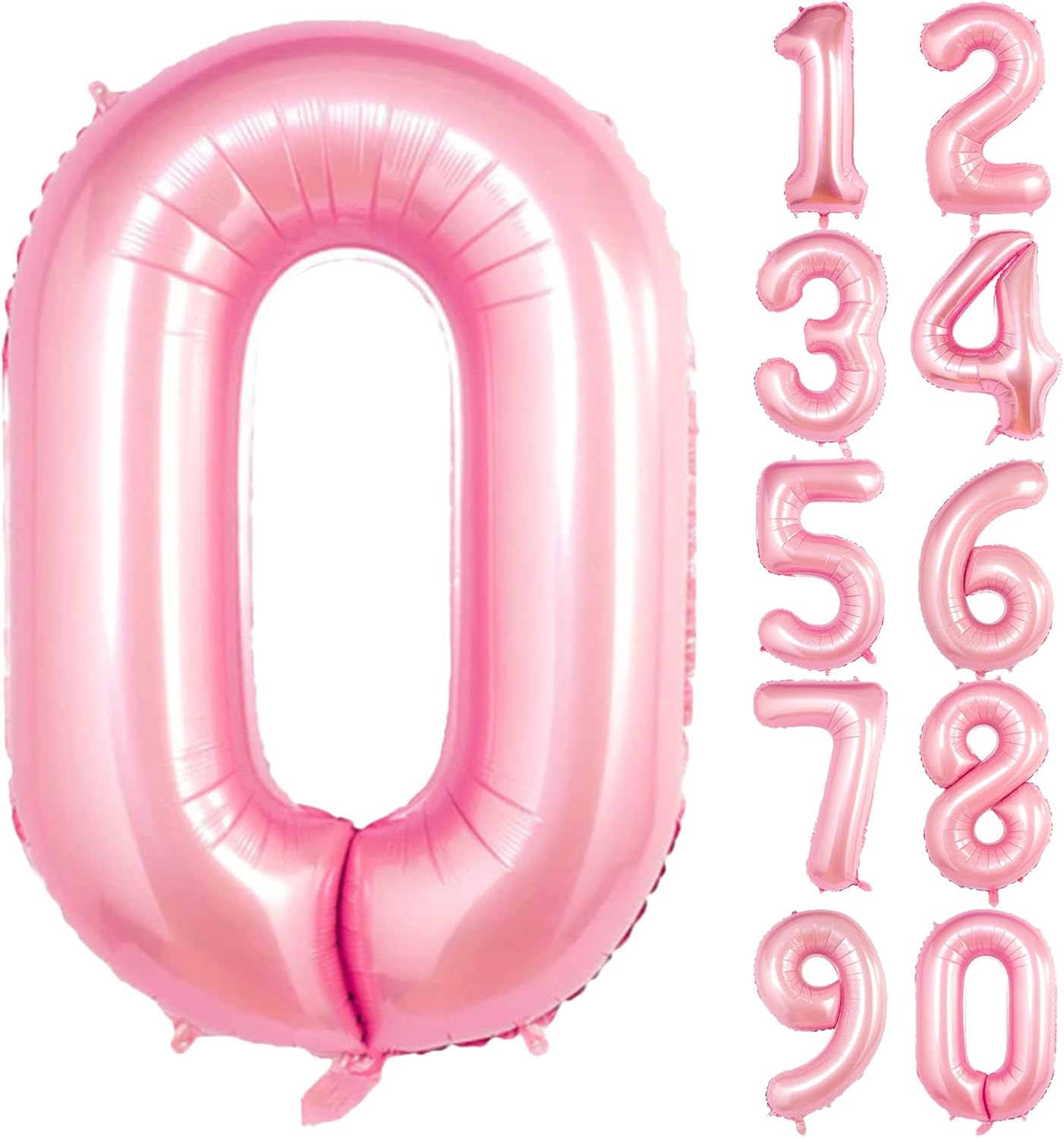Amazon.com: 40 Inch Giant Pink Number Balloon, Mylar Foil Helium Pink ...