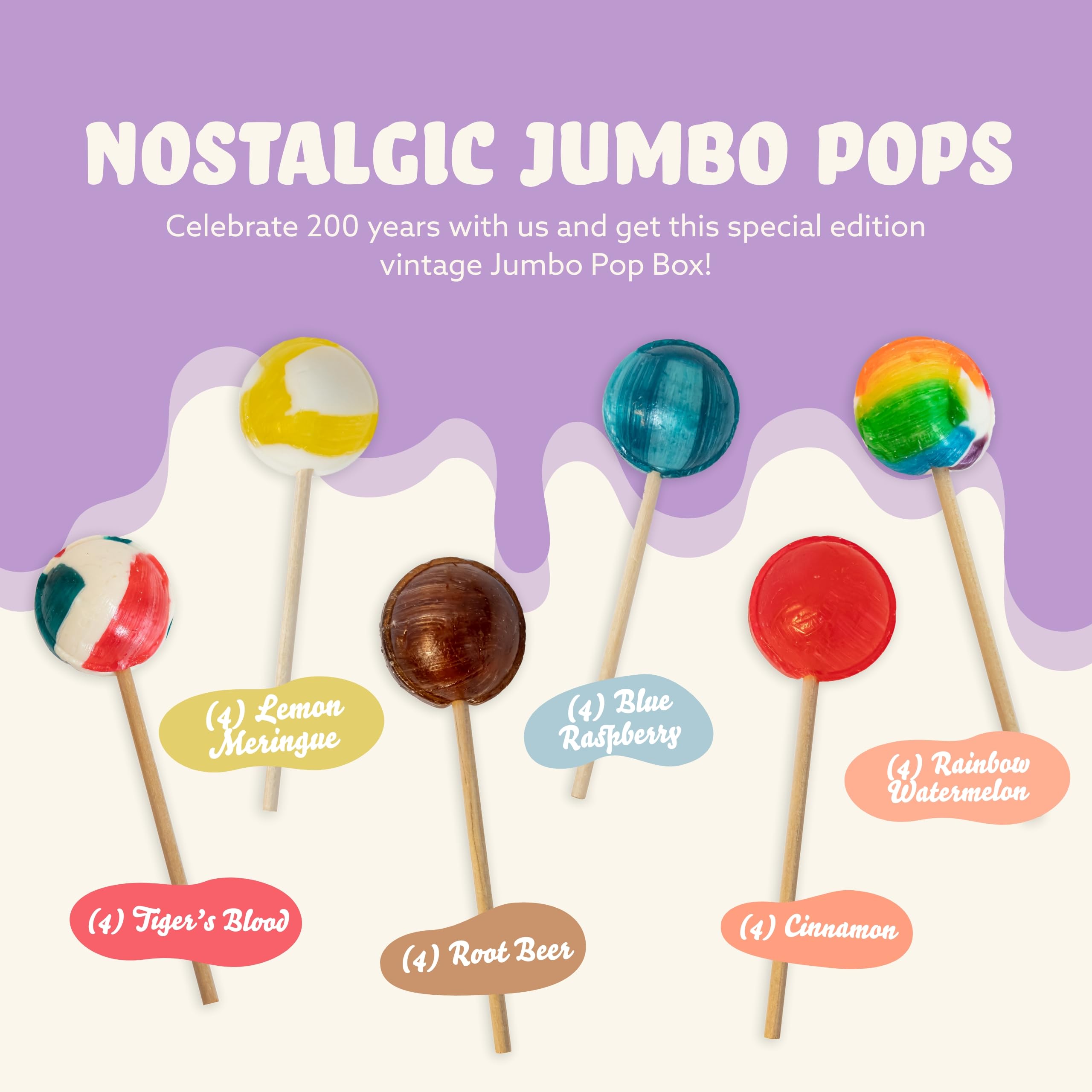 Nostalgic Candy Lollipops Suckers Charms Sour Apple Blow Pop Lollipops