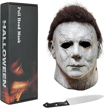 Halloween Máscara para adultos, máscara facial de miedo de Halloween ...