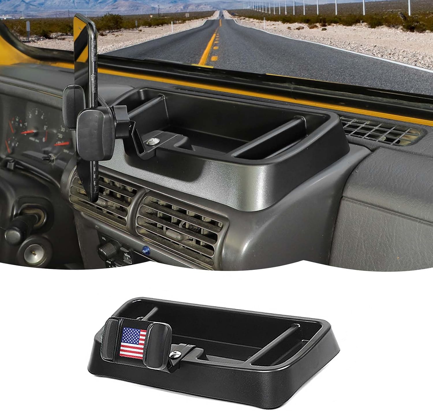 Amazon.com: RT-TCZ Cell Phone Holder Dash Mount Phone Holder with Tray ...